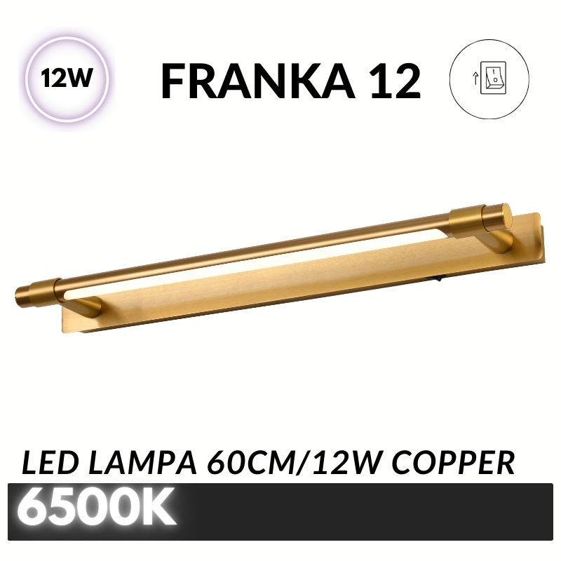 MEGGA, LED ZIDNA LAMPA 9004/60CM/12W 6500K COPPE, 013335