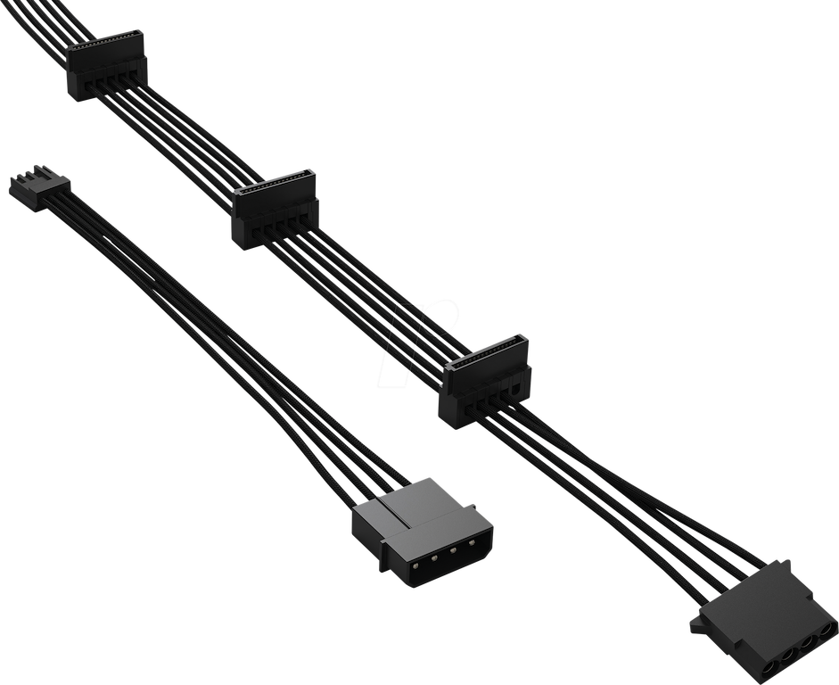 POWER CABLE CM-30750, 3xSATA 1xHDD, FDD adapter, 600mm