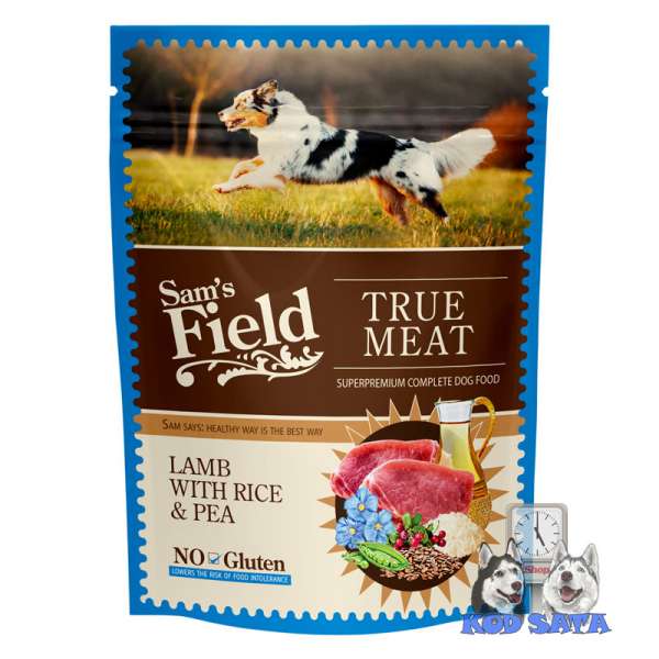 Sam's Field Obrok Za Pse, Jagnjetina, Pirinač i Grašak 6x260g