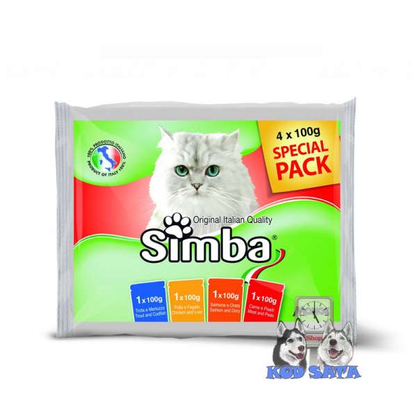 Simba Paket Sosića Za Mačke 13x(4x100g)