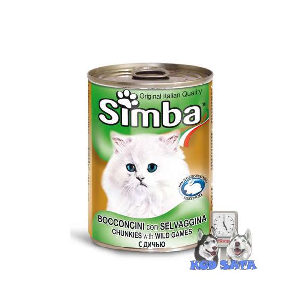 Simba Konzerva Za Mačke Divljač 24x415g