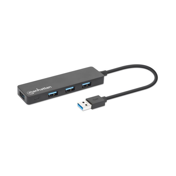 USB HUB 4port Manhattan 164900 3.2 G1/5Gbps/Crni