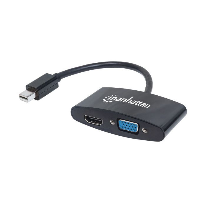 Adapter Manhattan 152709 Mini DisplayPort/M - HDMI/VGA F Crni