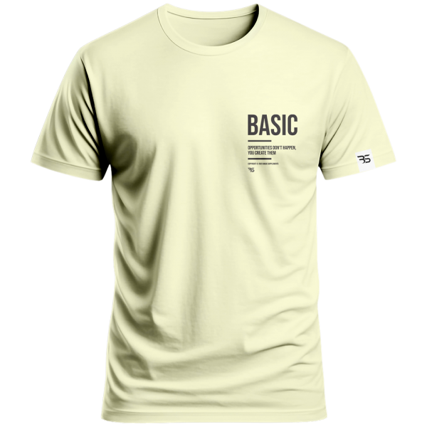 BASIC OPPORTUNITIES T-SHIRT - KREM