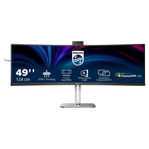 Philips 48.8″ Dual QHD 75Hz zakrivljen monitor | 49B2U5900CH/00