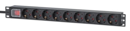 Intellinet 715133 19"/1U sa 9 utilnica/prekidač/2m PDU kabl