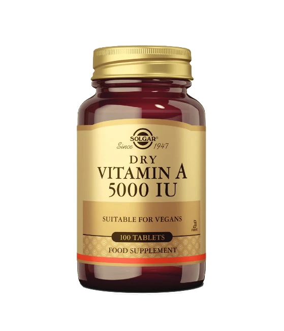 Solgar Dry Vitamin A 5000 IU 100 tableta