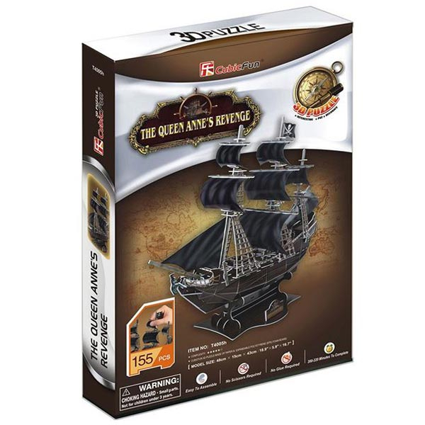 CubicFun 3D Puzzle Queen Annes Revenge 155 Piece CBF240059