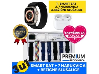 Smart sat 3u1 + SLUŠALICE + NARUKVICE