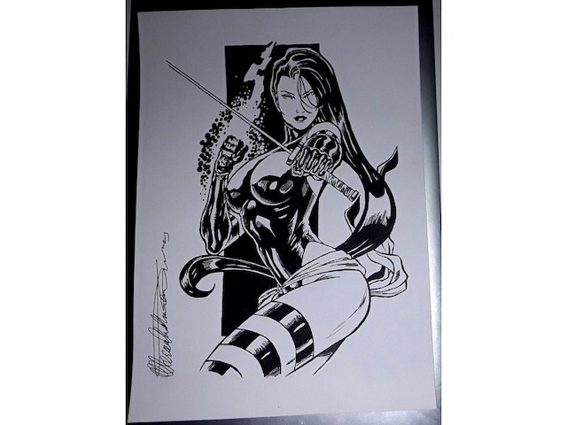 Crtez A4 - Psylocke Marvel