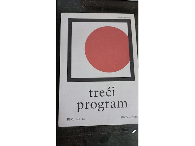 TREĆI PROGRAM Radio Beograda broj 123-124