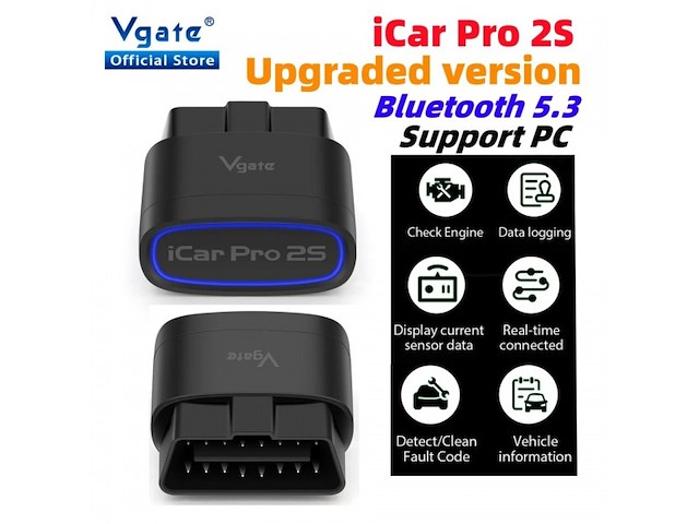 Vgate iCar Pro 2S OBD2 Bluetooth 5.3 za IOS Android PC