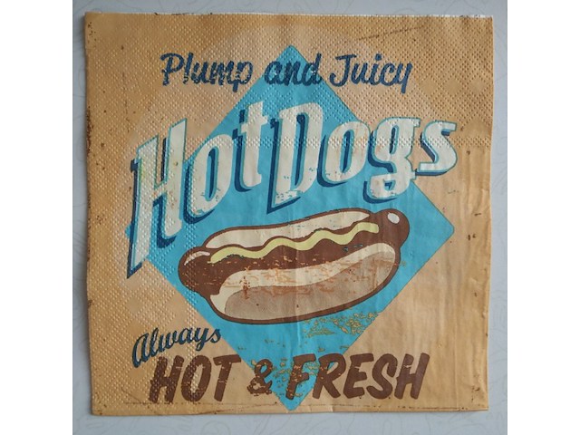 Salveta 732 - 33x33cm - Hot Dog