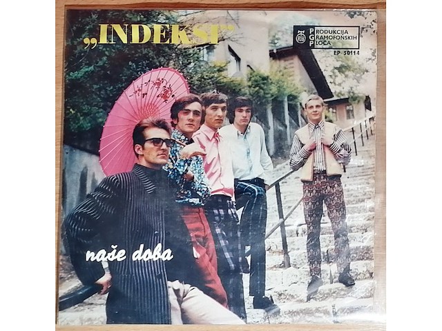 EP INDEXI - Naše doba (1967) 2. press, VG+/NM, odlična