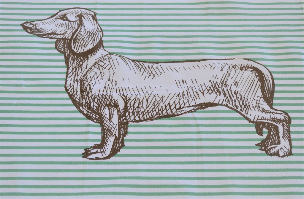 Kuhinjska krpa Dachshund1 45x70cm