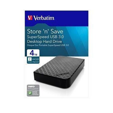 Verbatim HDD 4TB 3.0 Crni Kock (47685)