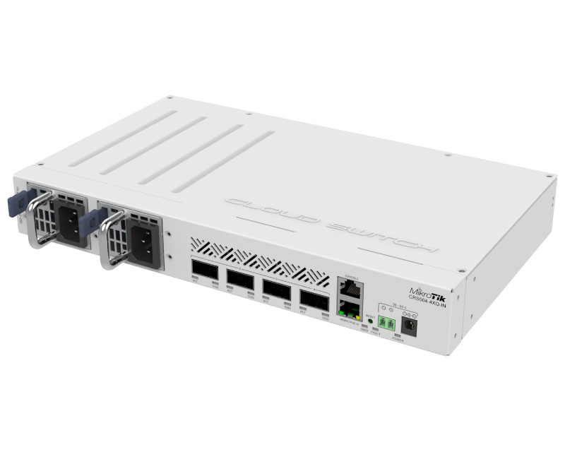 MIKROTIK (CRS504-4XQ-IN) CRS504, RouterOS L5, cloud ruter switch