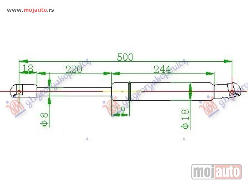 Amortizer haube i gepeka