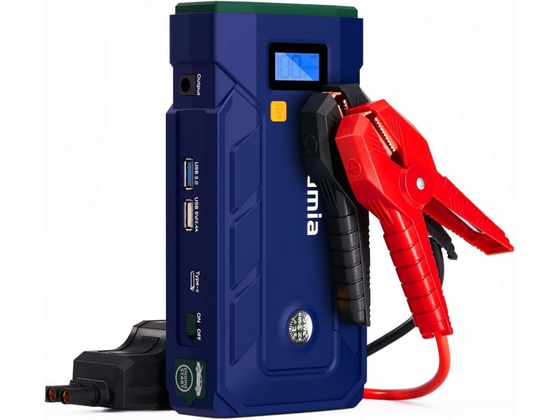 Rumia jump starter, booster za auto, kompas, LCD ekran