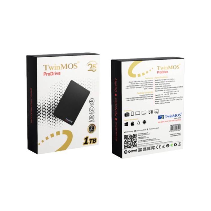 Eksterni hard disk TwinMOS 1TB 2.5 TM1000GPD