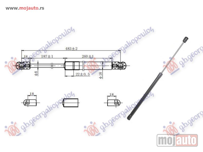Amortizer haube i gepeka
