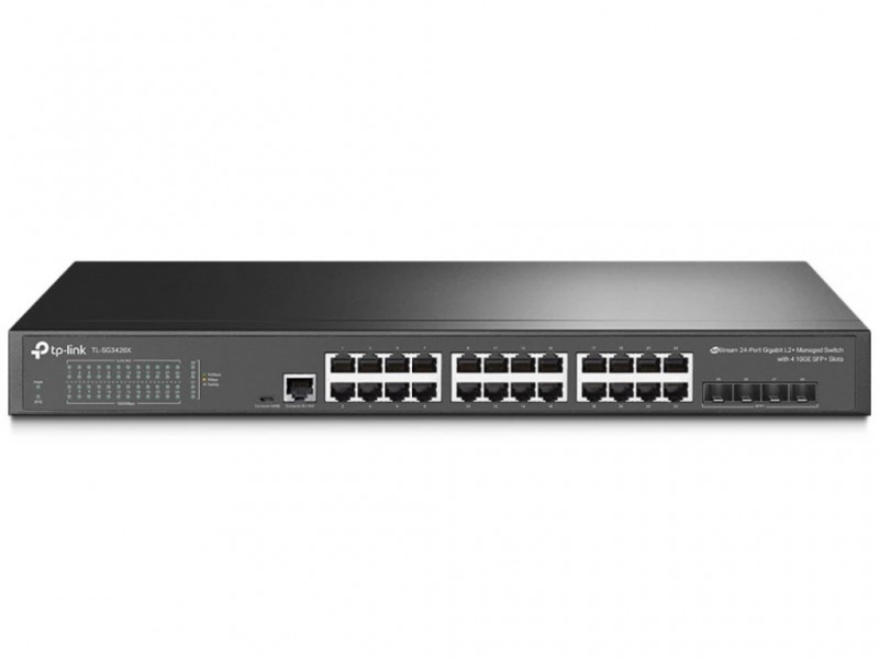 Switch TP-LINK TL-SG3428X Gigabit 24xGlan/4 10G SFP+/1 RJ45 Console Port/1 Micro-USB Console Port (TL-SG3428X)