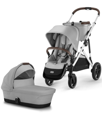 Cybex Gazelle S kolica za bebe srebrni ram 2 u 1 sa nosiljkom S Cot - Lava Grey