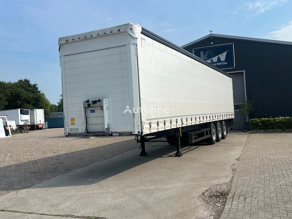 Schmitz Cargobull 3 assen, achtersluitklep, Alcoa's poluprikolica sa kliznom ceradom