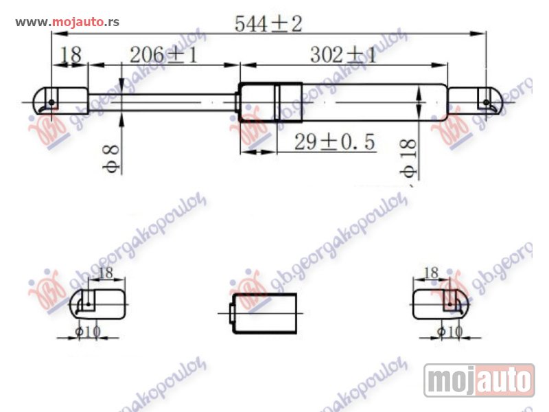 Amortizer haube i gepeka