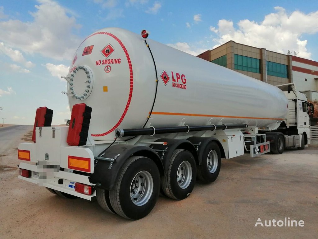 Nova Doğumak LPG 52 M3 3 AXLES Double Tire cisterna za gas