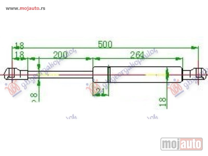 Amortizer haube i gepeka