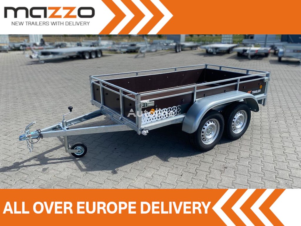 Nova Top Trailer 252x135x39cm Twin-axle trailer TT25/2 with plywood boards GVW 75 auto prikolica