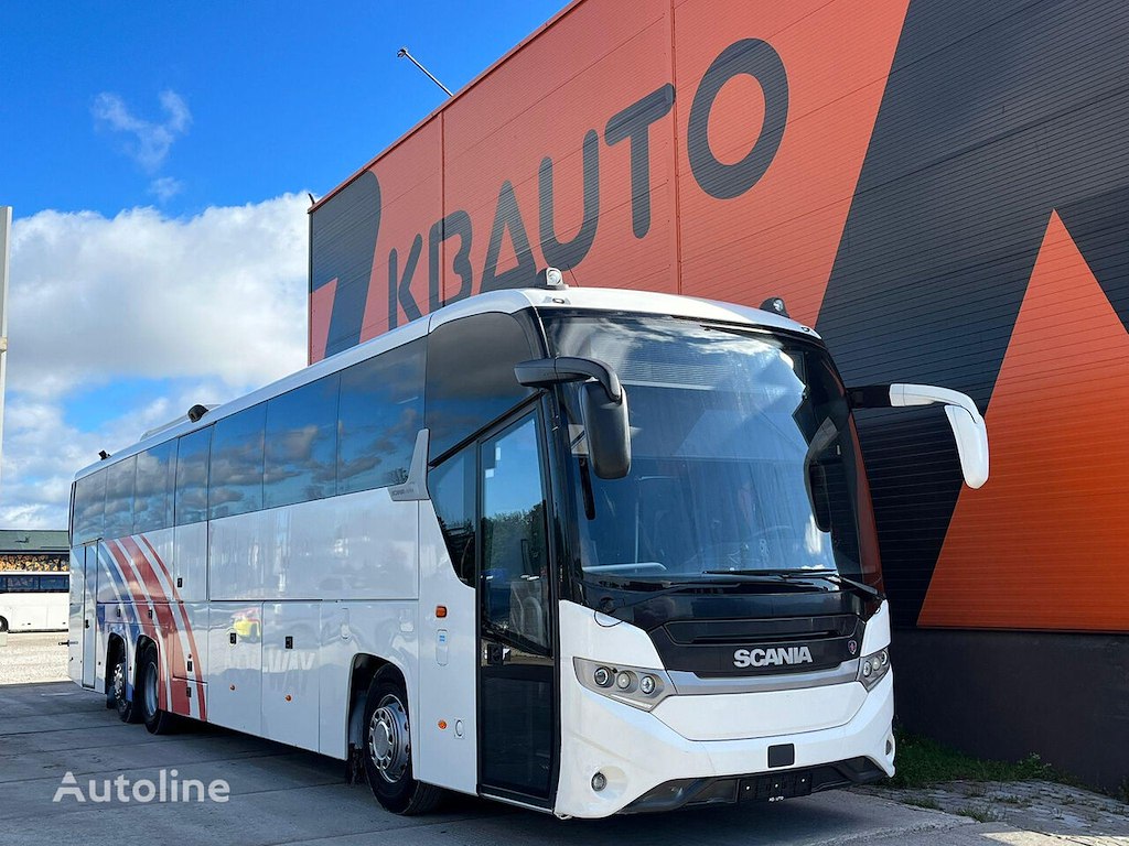 Scania K 450 6x2*4 Interlink 55 SEATS / AC / AUXILIARY HEATING / WHEELC prigradski autobus