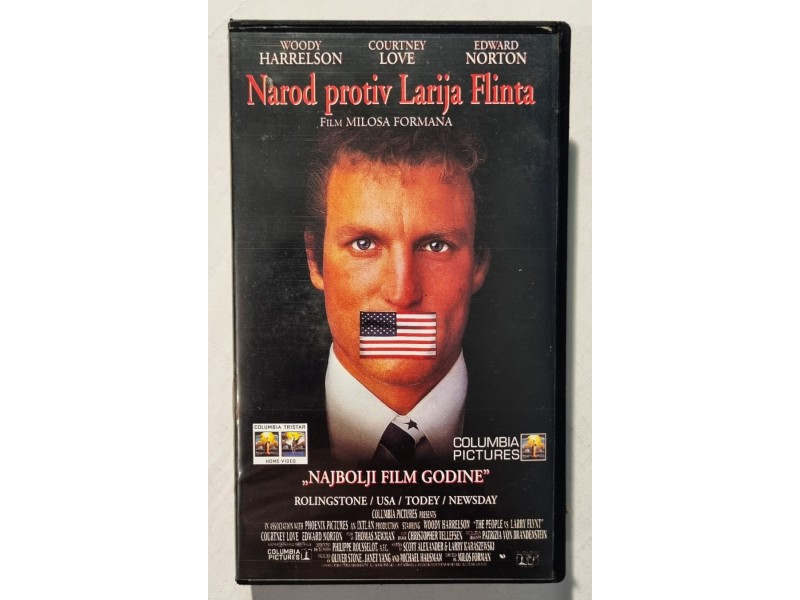 VHS - film - NAROD PROTIV LARIJA FLINTA!