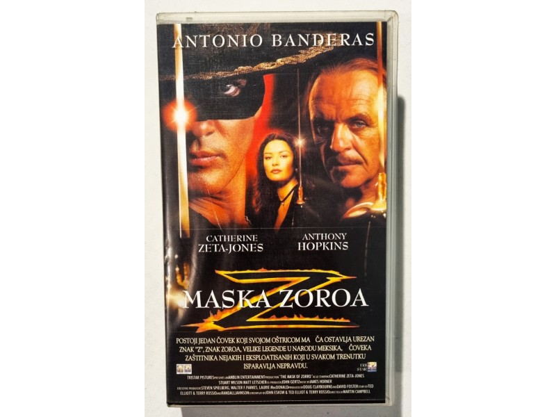 VHS - film - MASKA ZOROA!