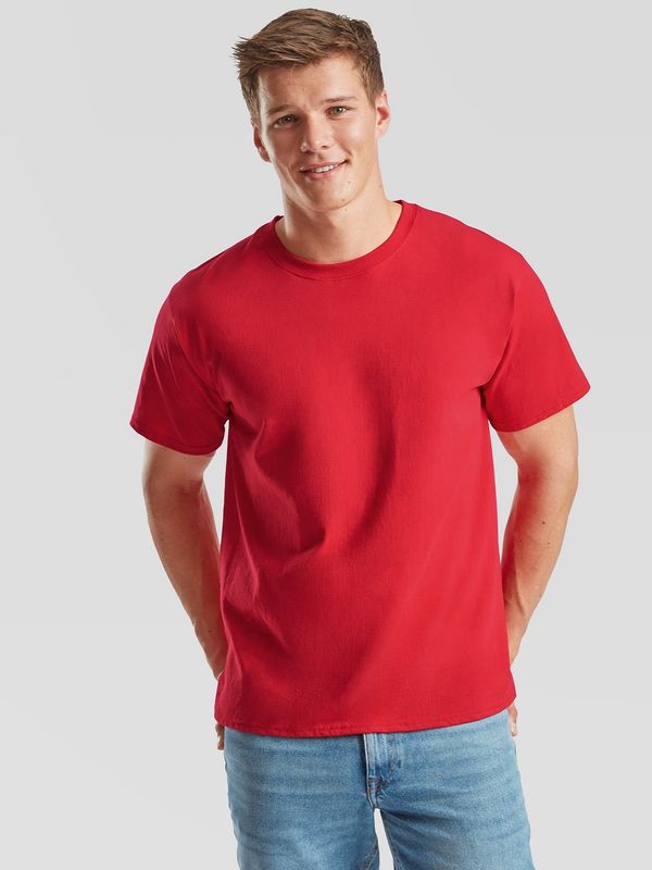 MEN'S RED T-SHIRT VALUEWEIGHT FRUIT OF THE LOOM