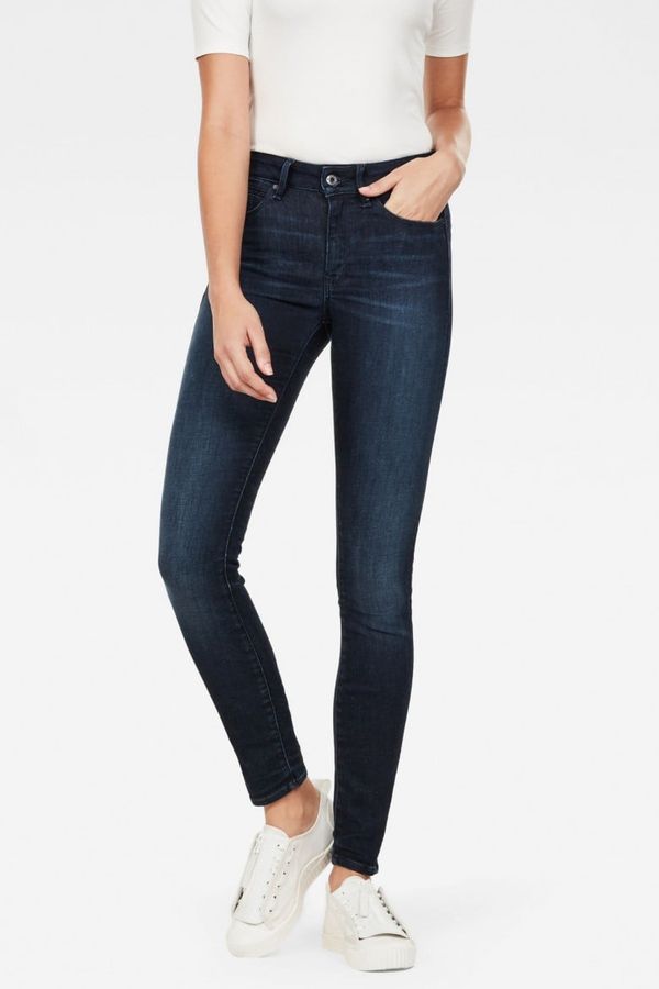 JEANS - G-STAR G-STAR SHAPE HIGH SUPER SKINNY WMN DARK BLUE