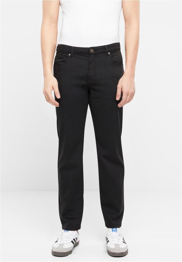 MEN'S STRETCH TWILL 5 POCKET BLACK TROUSERS