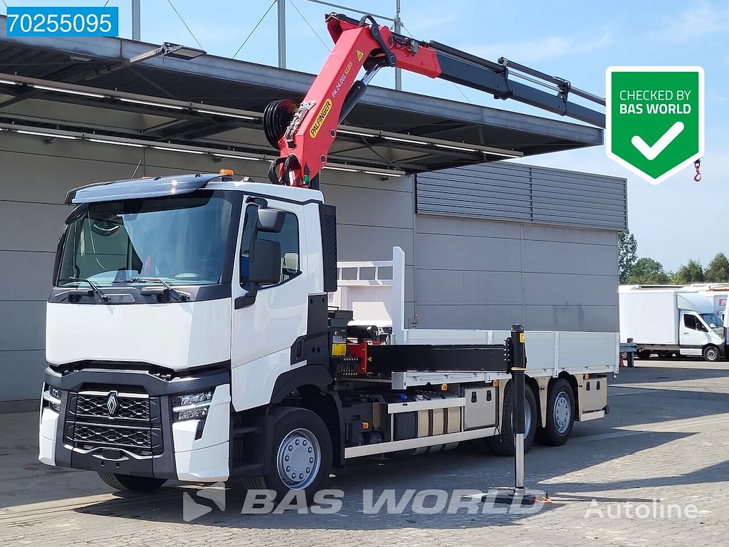 Novi Renault T 440 6X2 NEW! Palfinger Pk24001 Kran SLD Lift-Lenkachse Euro 6 kamion s ravnom platformom