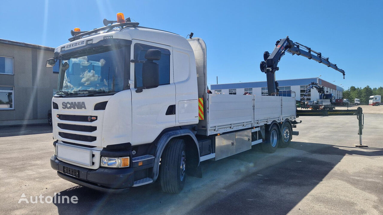 Scania G450 6X2*4 HIAB X-Hipro 232 E-5 2018 kamion s ravnom platformom