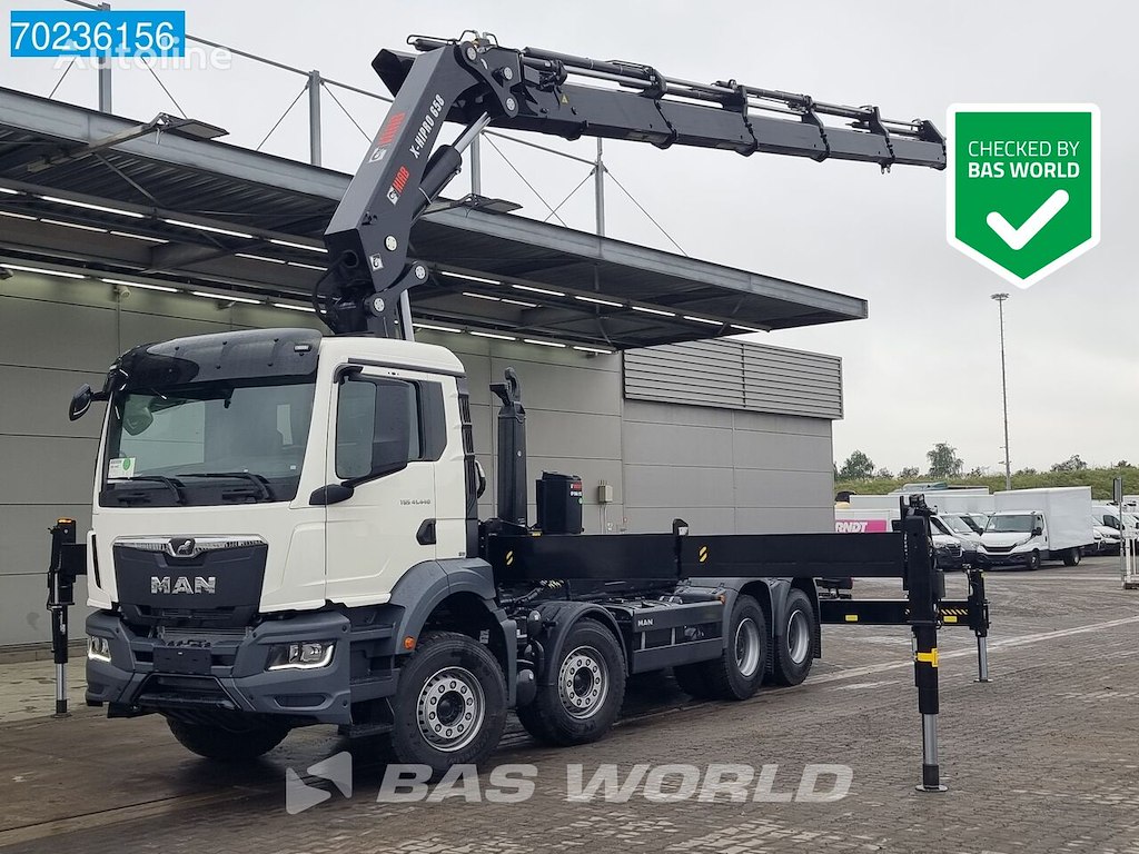 Novi MAN TGS 41.440 8X4 Hiab 658EP-6 X-HIPRO Kran + 25Tons Hiab hook Euro kamion rol kiper