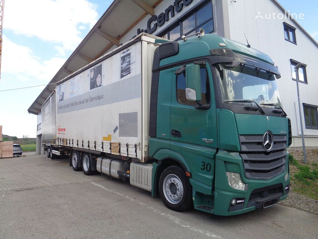 Mercedes-Benz Actros 2545 Jumbo / 2x Bett / Klimaautom kamion sa klizna zavesa cerada