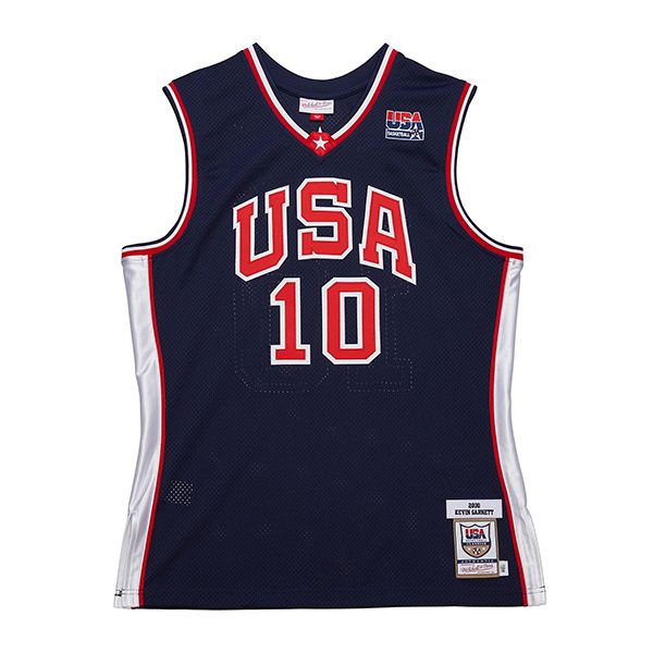 AUTHENTIC KEVIN GARNETT TEAM USA 2000-01 JERSEY 'DARK BLUE'