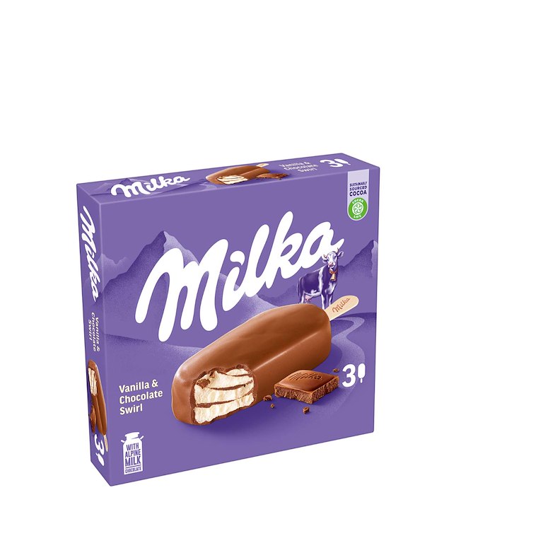 Sladoled milka stick classic 3x90ml