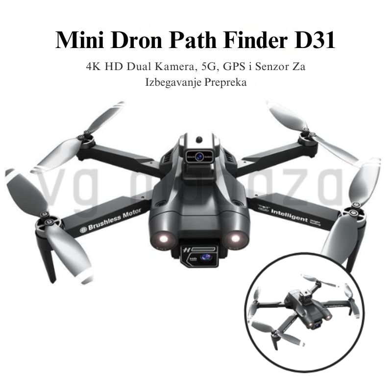 Dron Path Finder D31 – 4K/HD Dual Kamera 5G/GPS Navigacija