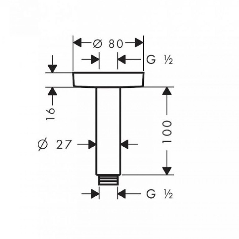 HG NOSAČ RUŽE PLAFONSKI S 10cm