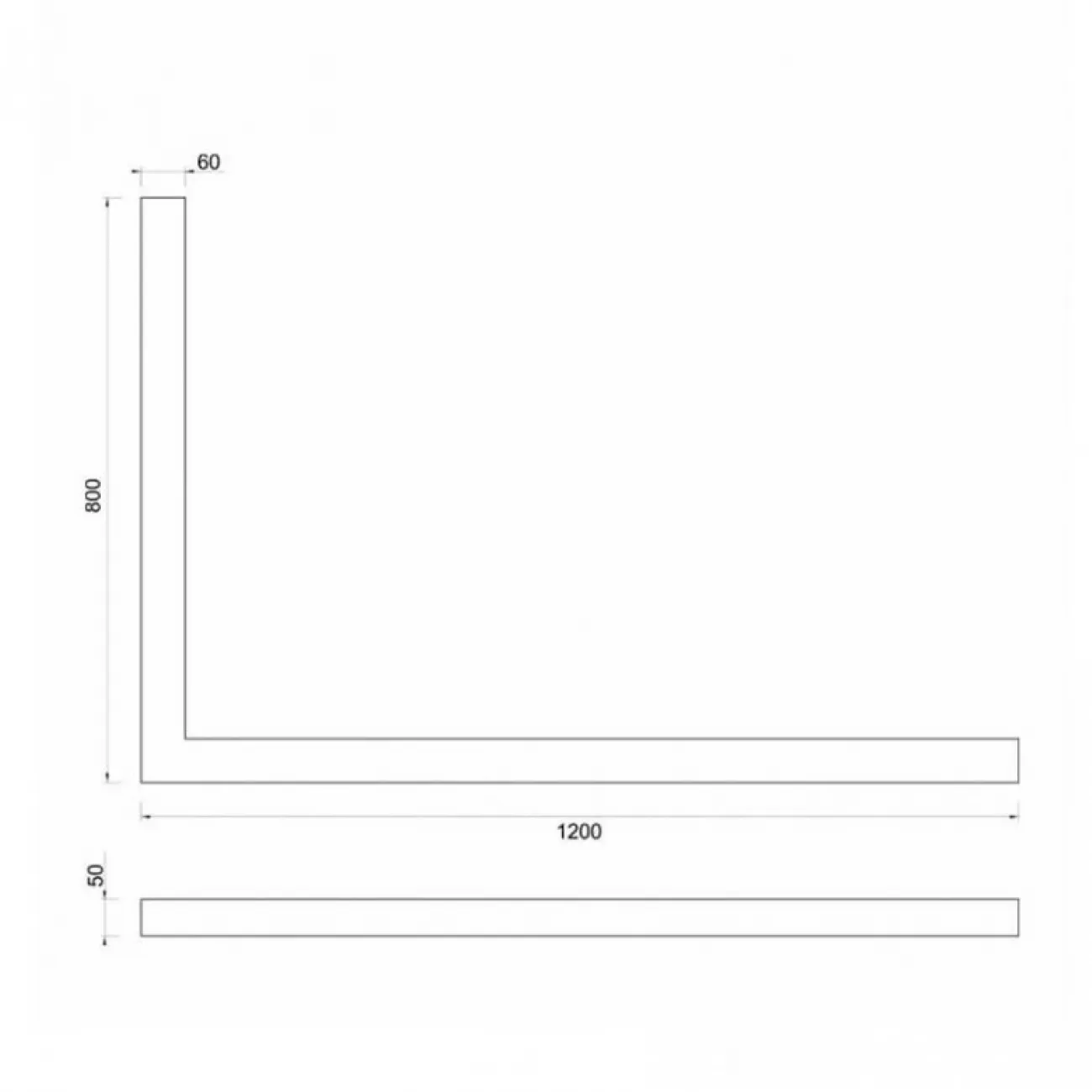 PRAG ZA KABINU 120X80 L/CRNI