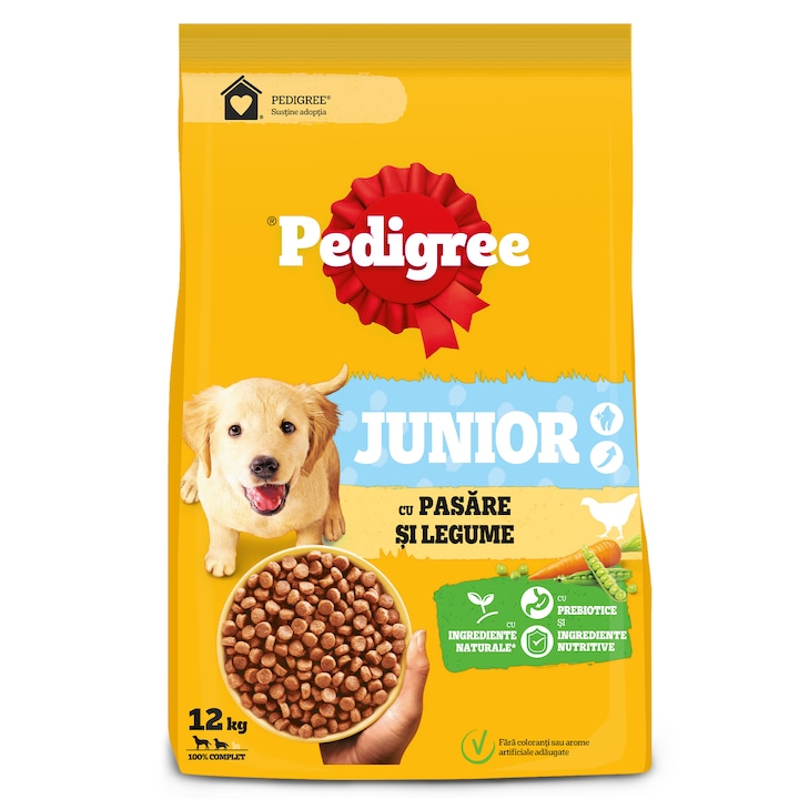 Pedigree briketi Dog Puppy Živina & Povrće 12kg