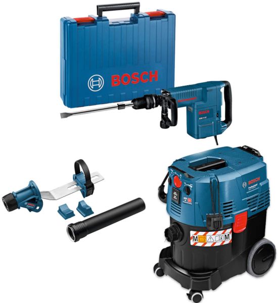 Bosch set alata SDS-max Elektro-pneumatski čekić GSH 11 E + industrijski usisivač GAS 35 M AFC + GDE max (0615A5004L)