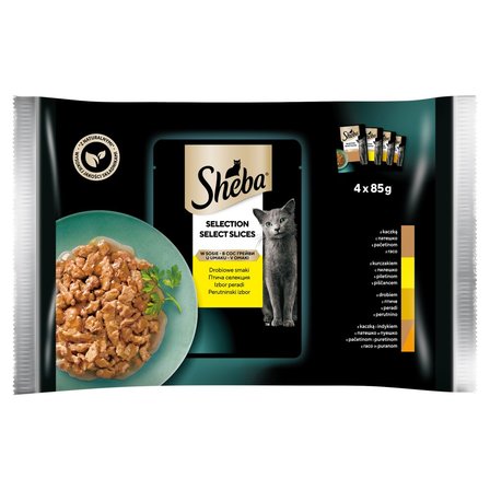 Sheba Cat izbor živine 4x85g